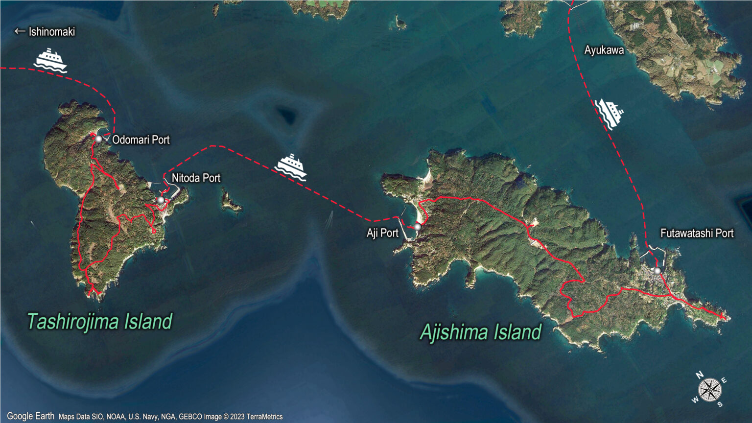 Day 9 of MCT (Michinoku Coastal Trail): Tashirojima & Ajishima islands ...
